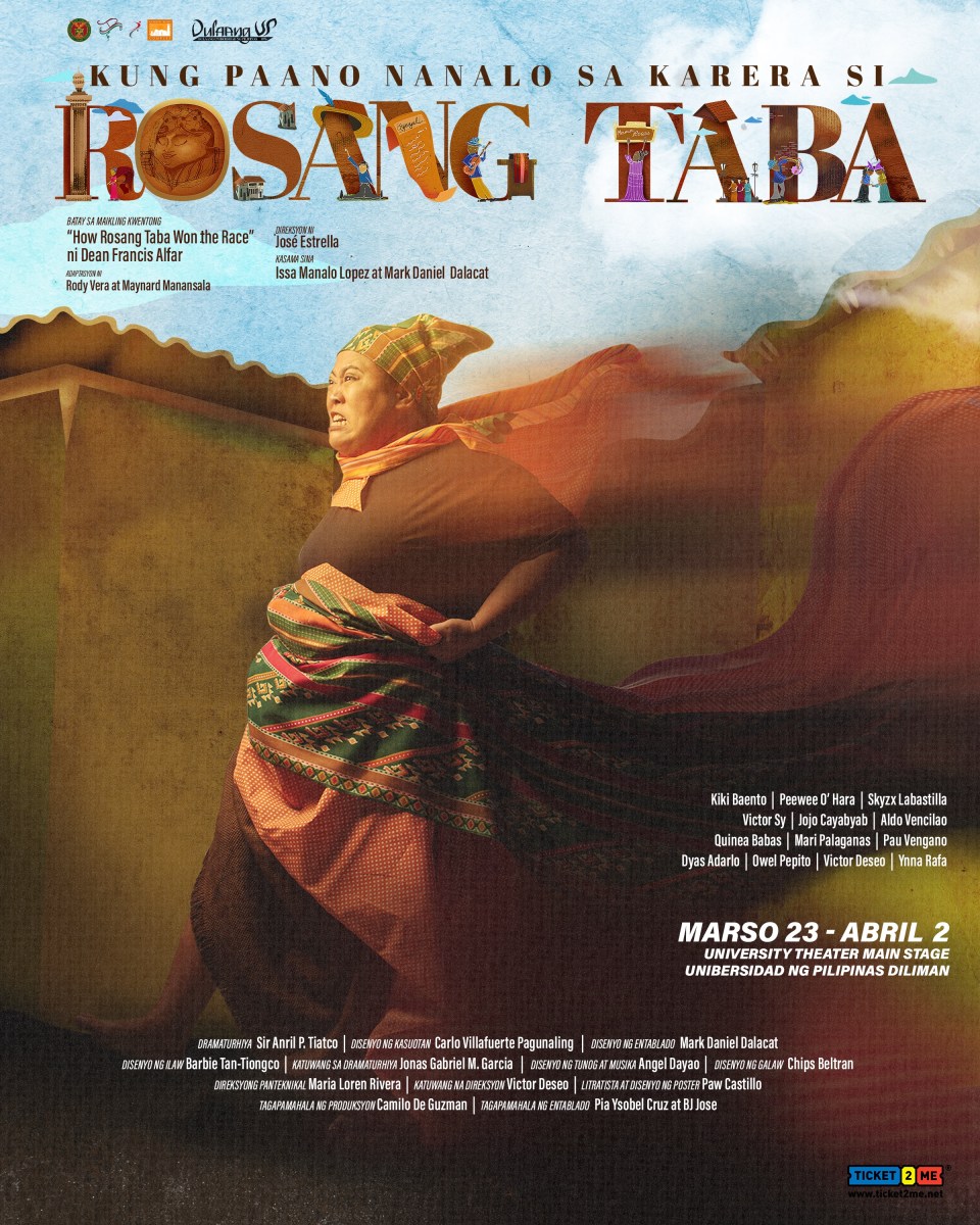 Dulaang UP’s Kung Paano Nano sa Karera si Rosang Taba: Dramaturgical ...